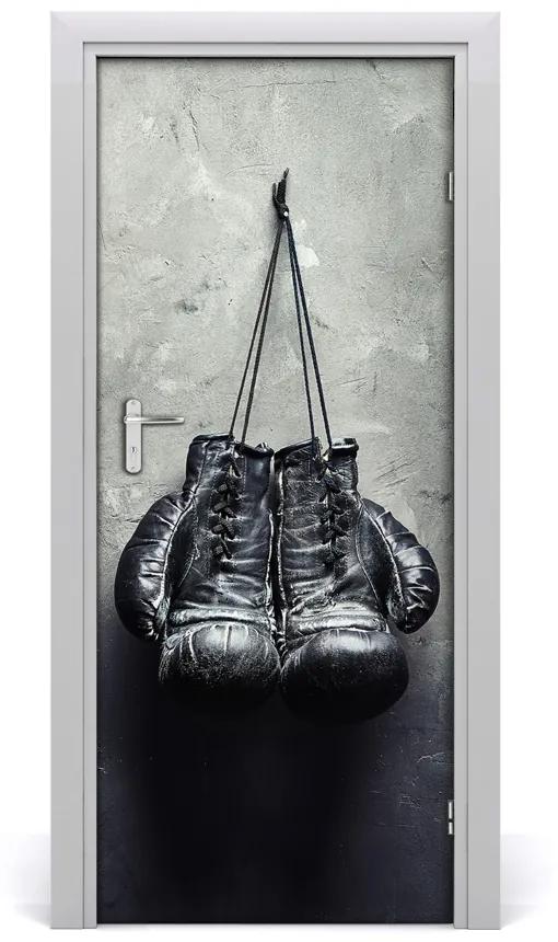 Fototapeta samolepící dveře boxerské rukavice 75x205 cm