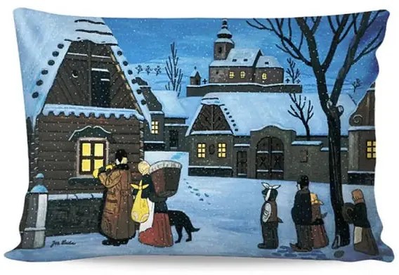 Povlak na polštářek JOSEF LADA Slouha vytrubuje 33 x 50 cm