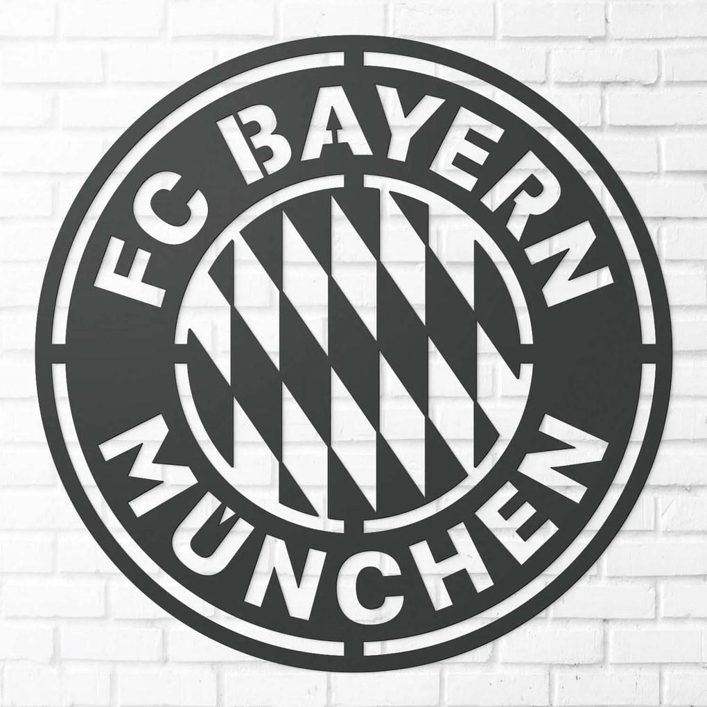 DUBLEZ | Dřevěné logo klubu - FC Bayern Munchen | Obraz