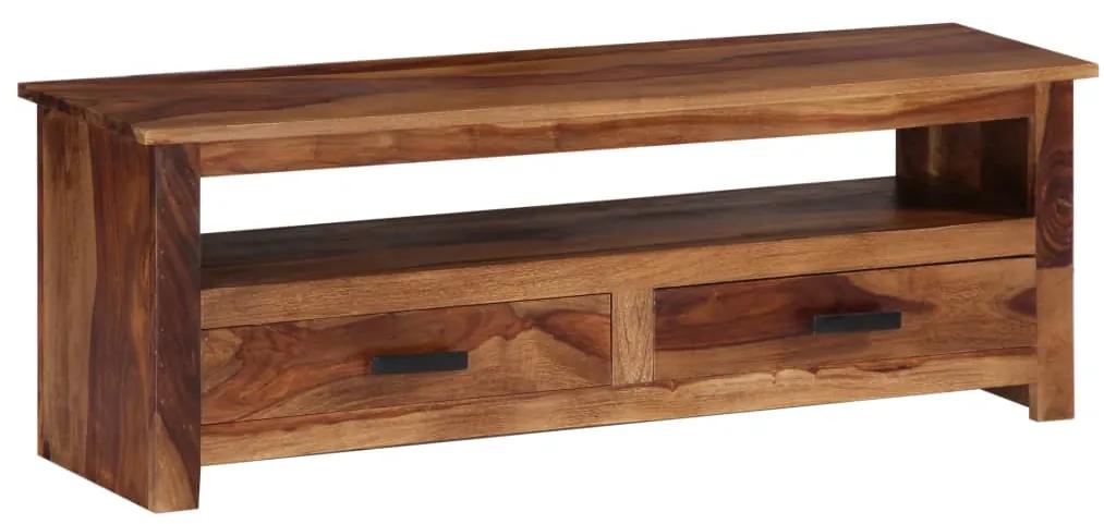 TV stolek 118 x 30 x 40 cm masivní sheeshamové dřevo - Default Title