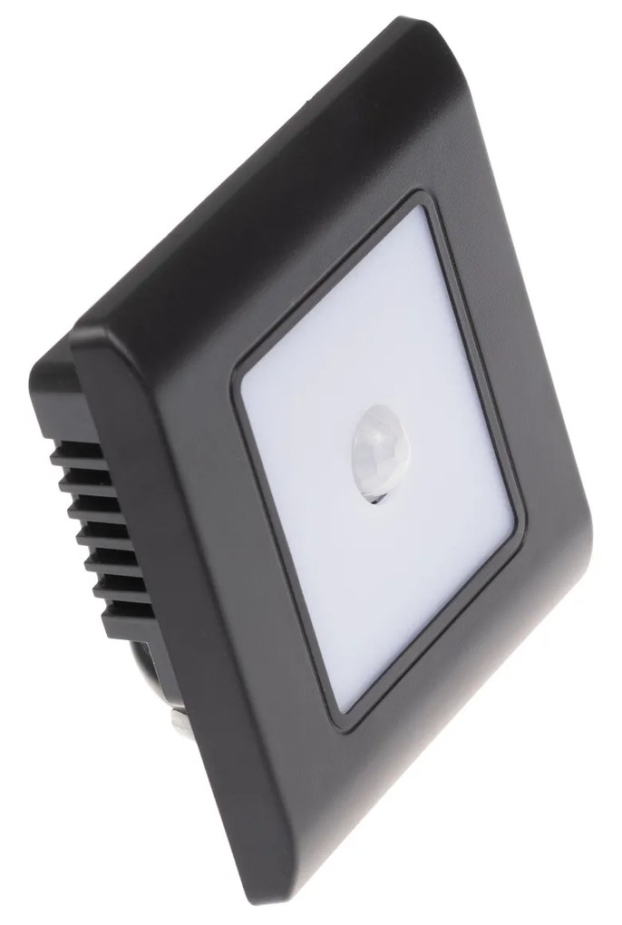 T-LED 106534 LED vestavné svítidlo PIR-RAN-B černé