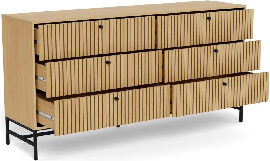 ACTONA Komoda ALBANY hnědá 157,9x40 cm
