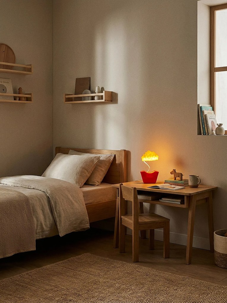 Sinsay - Dětská LED noční lampička ve tvaru hranolků - červená