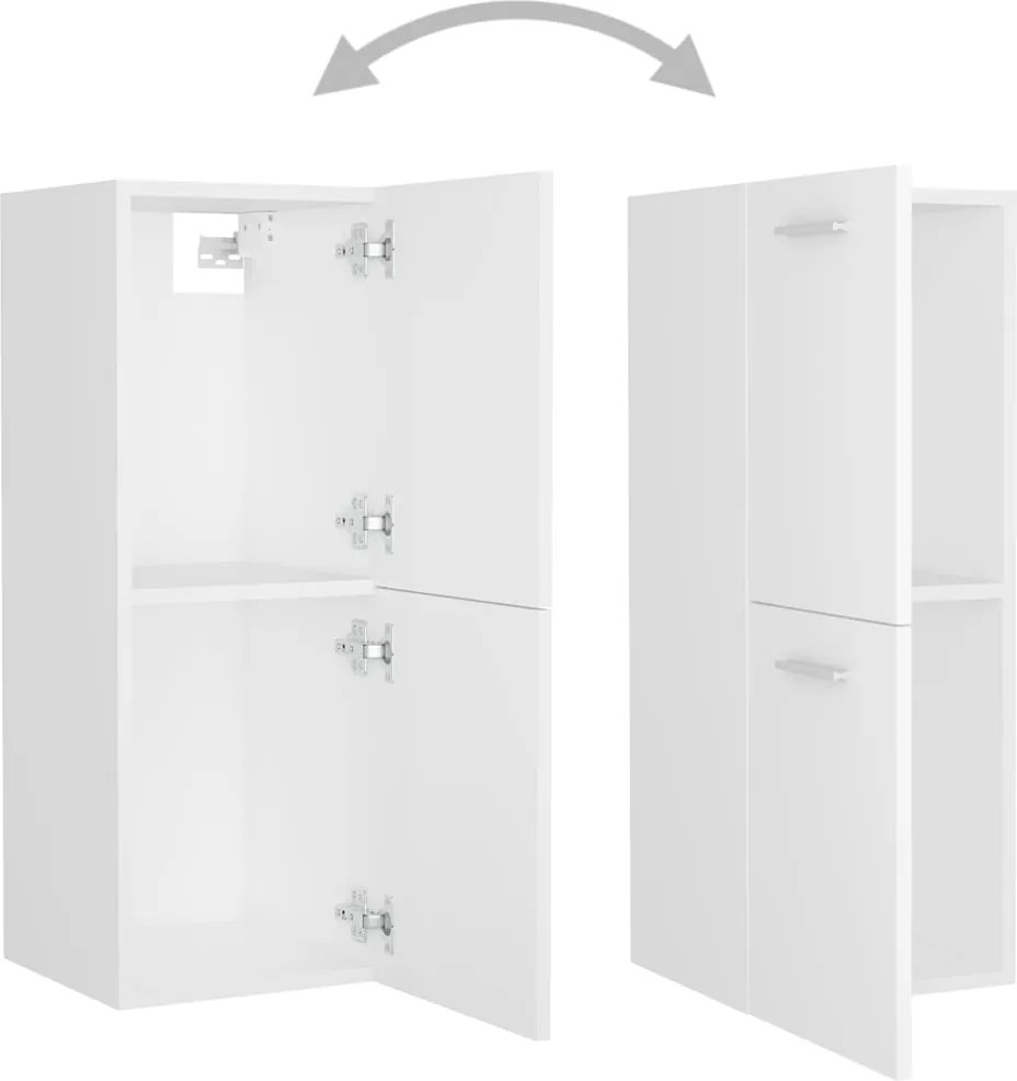 Set koupelnového nábytku bílý dřevotříska 3070901