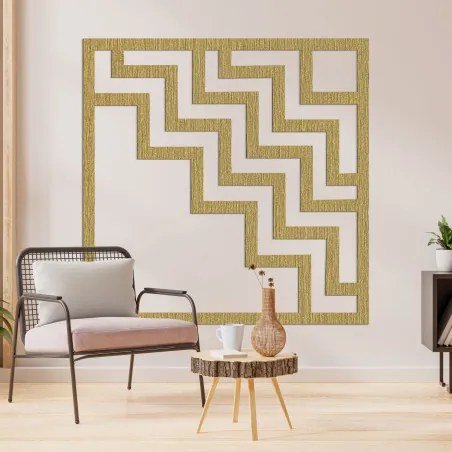 Dřevěná geometrická dekorace čtverec | SENTOP PR0397-A