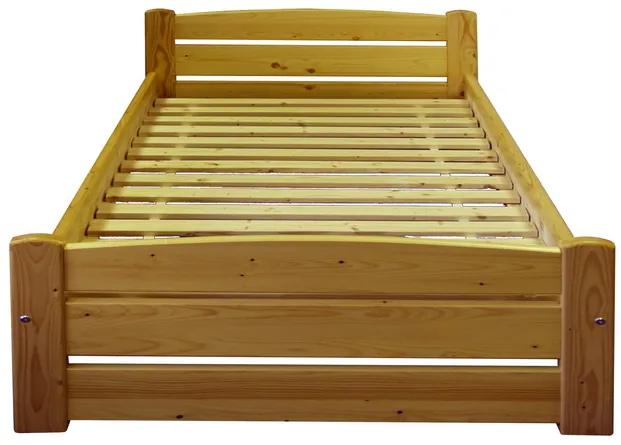 postel, dvojlůžko GaMi Radek senior, 140x200 cm, smrk