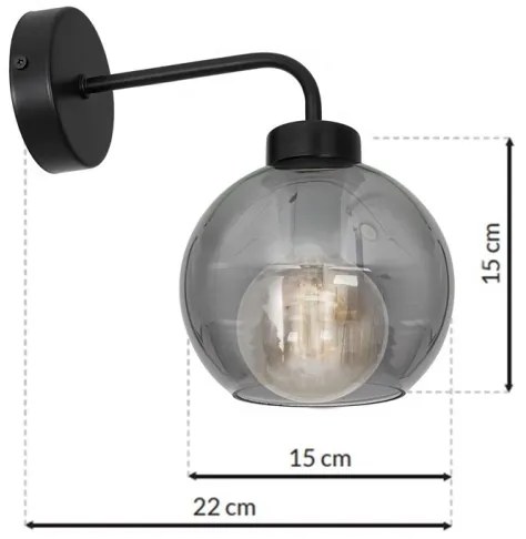 Nástěnné svítidlo SOFIA 1xE27/60W/230V černá