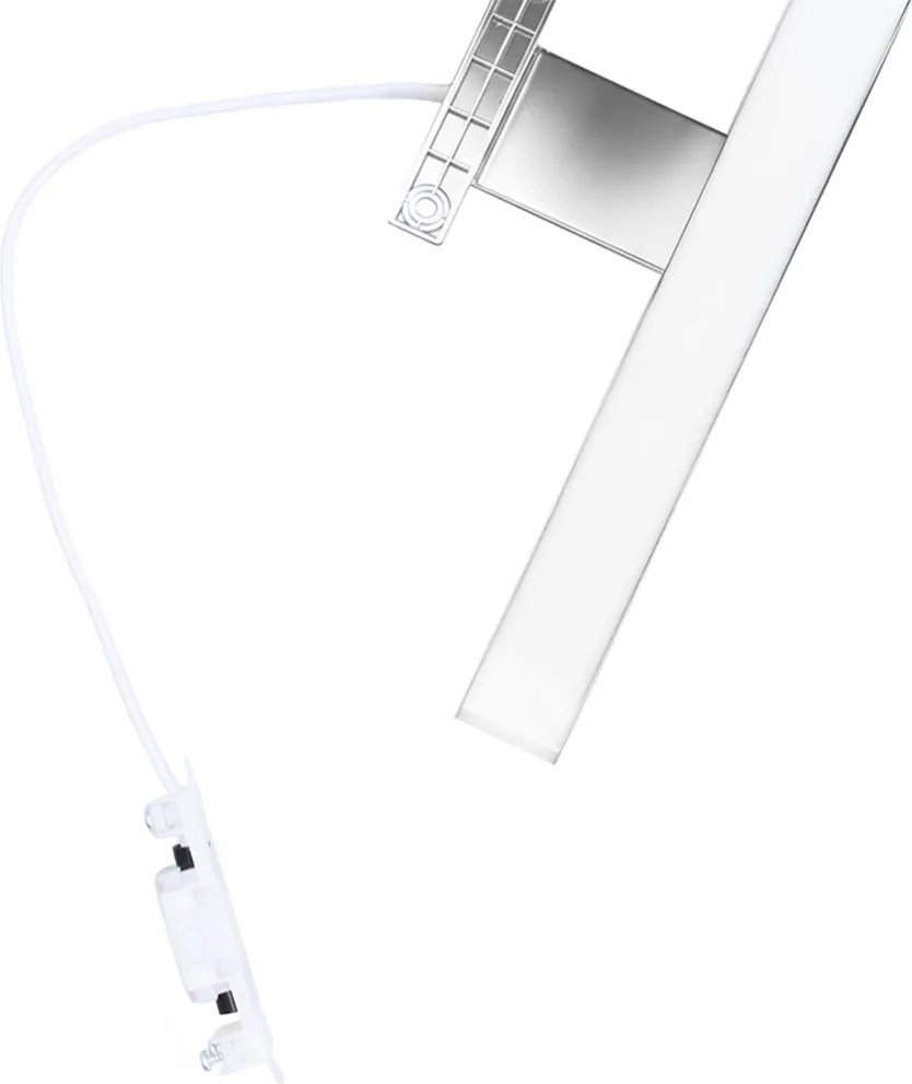 Mereo, Mereo Led koupelnové osvětlení nad zrcadlo, stříbrné, 60 cm, 12 W, 780 lm, 4000 K, IP44, 230 V, MER-CN700G60