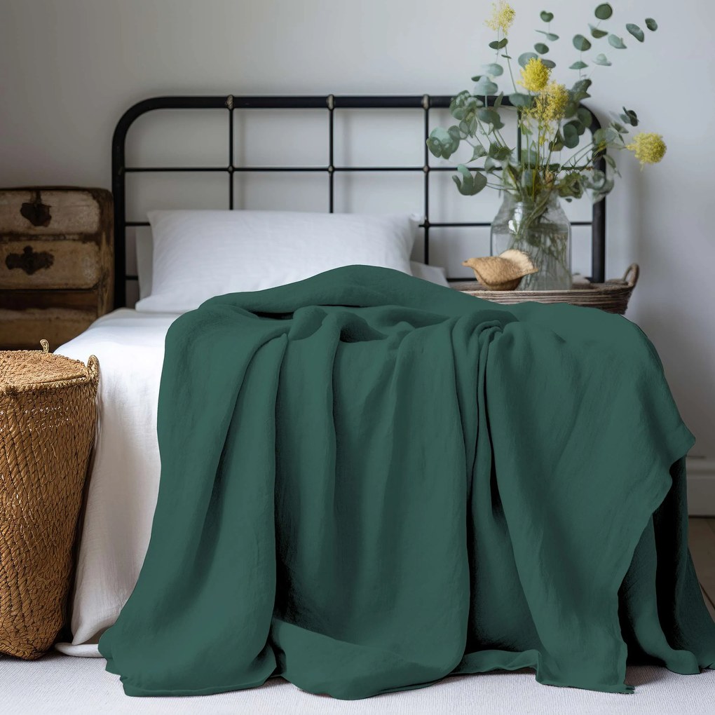 Mušelínový přehoz na postel Malachite