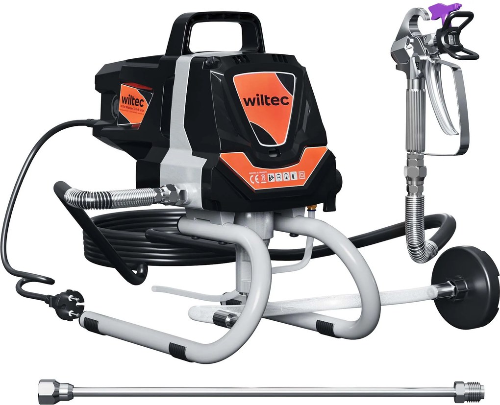 Airbrush sada Wiltec – 1010 W, 207 bar, 1,5 l/min (63003)