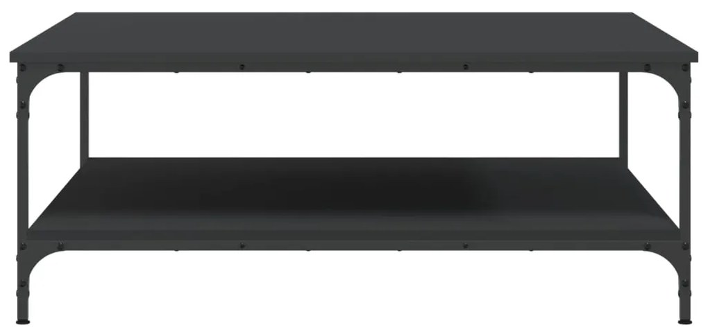 Konferenční stolek černý 100 x 100 x 40 cm kompozitní dřevo - Default Title