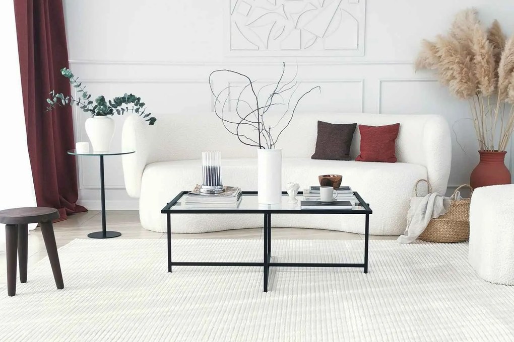 Designový konferenční stolek Vallerie 94 cm černý