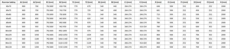 Mexen Lunar-F Duo, skládací sprchový kout 80 x 75 cm, 8mm čiré sklo, zlatý profil, 836-080L-075P-50-00