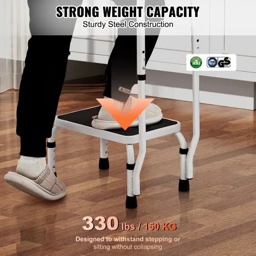 Stoupací žebřík 3 Nastavitelná výška s rukojetí Maximální zatížení 150 kg