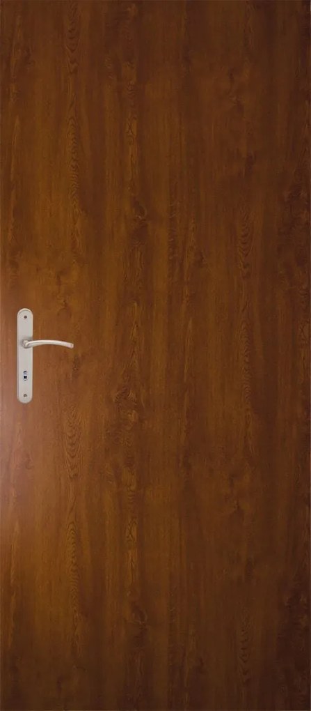 Hörmann ZK Plechové dveře 90 P, 900 × 1970 mm, pozinkované foliované, pravé, dub zlatý, plné
