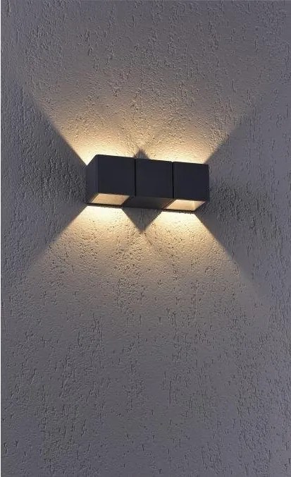 PN 9658-13 AKCE - MARCEL LED venkovní nástěnné svítidlo, 2-ramenné, antracit 3000K - PAUL NEUHAUS