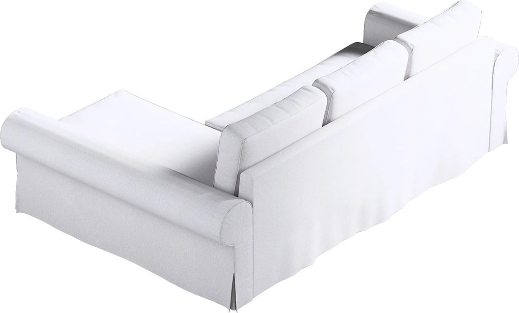 Potah na pohovku IKEA Backabro rozkládací se šezlongem barva šedá látka pletený vzor