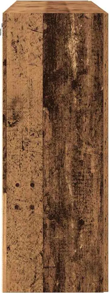 Nástěnné skříně 2 ks Staré dřevo 69,5 x 34 x 90 cm 3334305