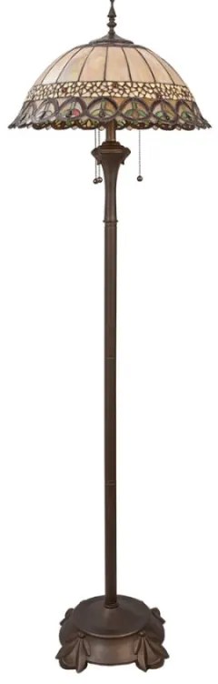 Stojací lampa Tiffany- Ø 50*165 cm 3x E27 / Max 60w – 50x165 cm