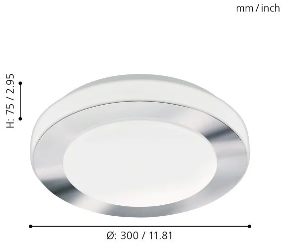Eglo 95282 - LED koupelnové svítidlo LED CAPRI 1xLED/11W/230V IP44