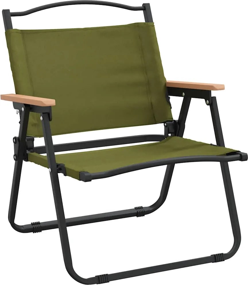 Kempingové židle 2 ks zelené 54 x 43 x 59 cm oxfordská látka 319483