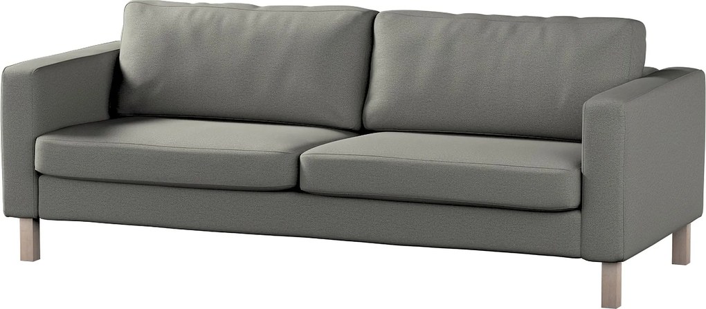 Potah na pohovku IKEA Karlstad 3-místná, nerozkládací, krátký barva šedá látka pletený vzor