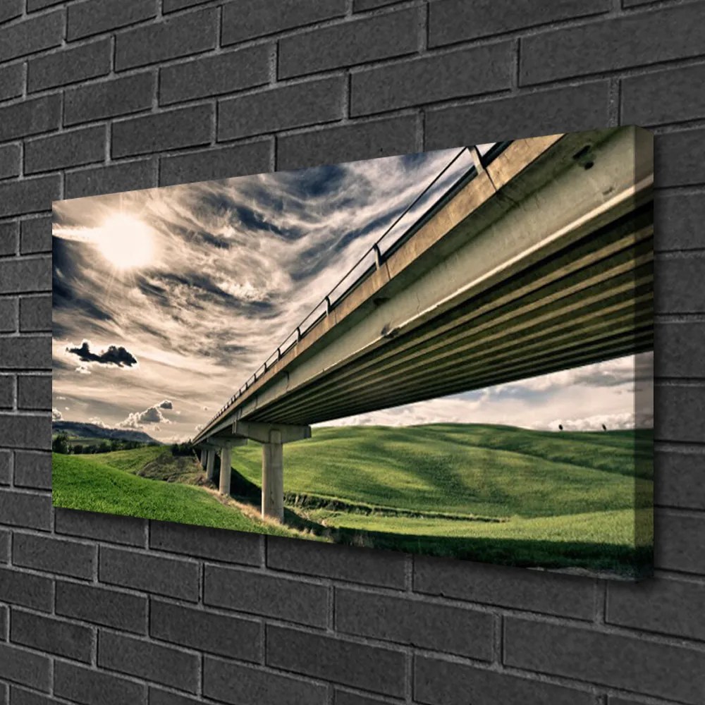 Obraz na plátně Dálnice Most Údolí 120x60 cm