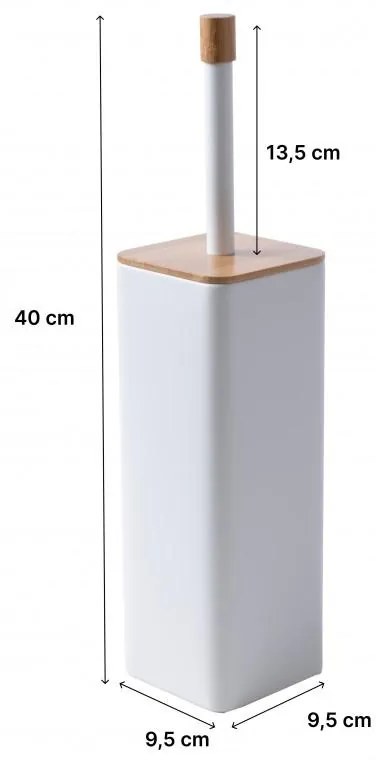 Erga Fonti, WC kartáč na postavení, bílý, ERG-YKA-PD.FONTI-WHT