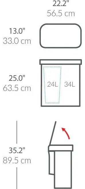 Simplehuman Bezdotykový koš s hlasovým senzorem na tříděný odpad 58 l, nerez