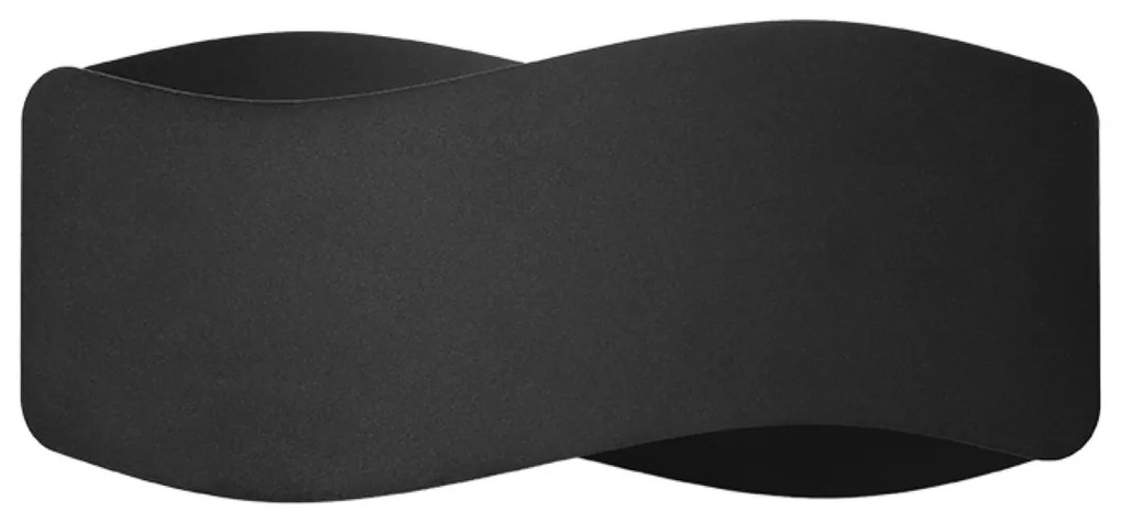 Nástěnné svítidlo Tila, 1x černé kovové stínítko, (30 cm)