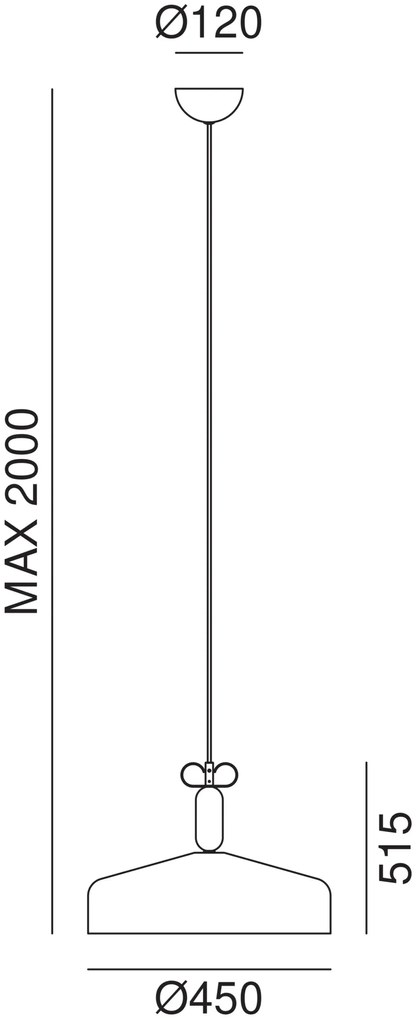 Il Fanale Závěsné svítidlo Bon Ton, N2, ø450mm Barva: Hnědá, Barva komponentu: Mosaz