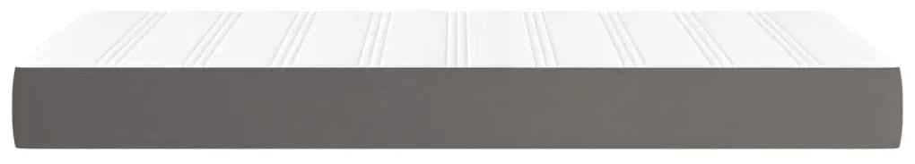 Taštičková matrace šedá 120x190x20 cm umělá kůže,  4007152