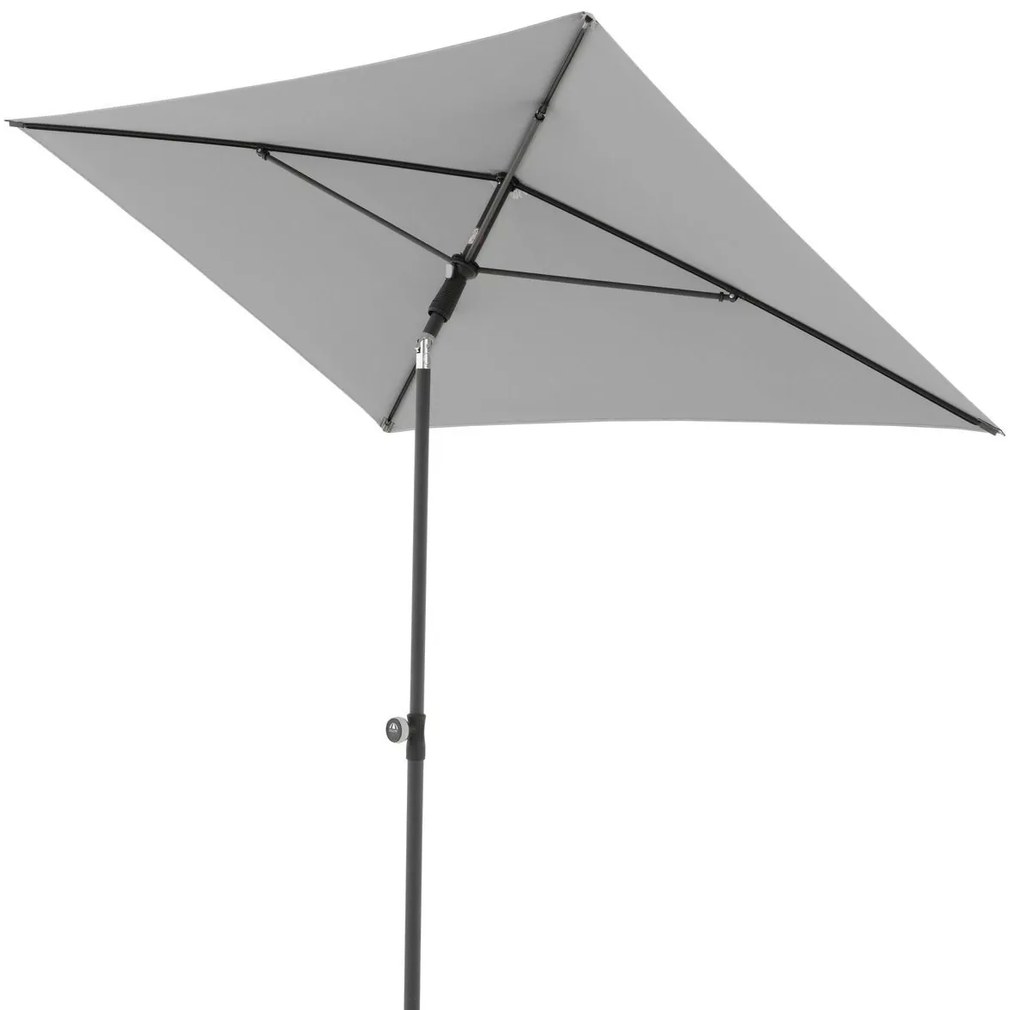 Doppler ACTIVE 200 x 120 cm - slunečník se středovou tyčí světle šedý