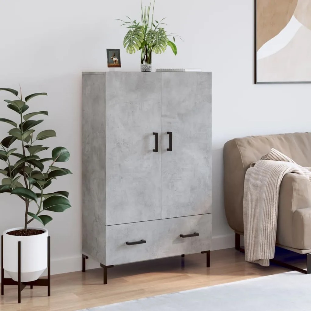 vidaXL Skříň highboard 69,5 x 31 x 115 cm kompozitní dřevo [828238] Barva: šedá sonoma