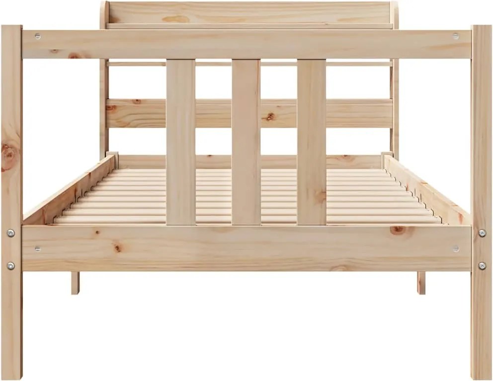 Rám postele s čelem 90 x 190 cm masivní borovice 3306696