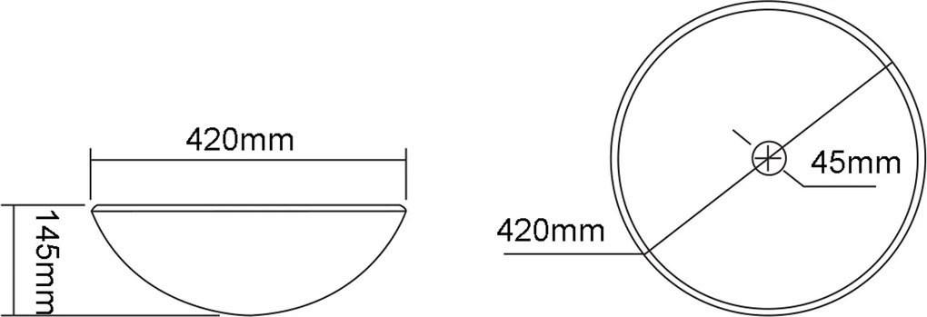 Sapho PUKETA skleněné gravírované umyvadlo, průměr 42 cm, čirá TY165