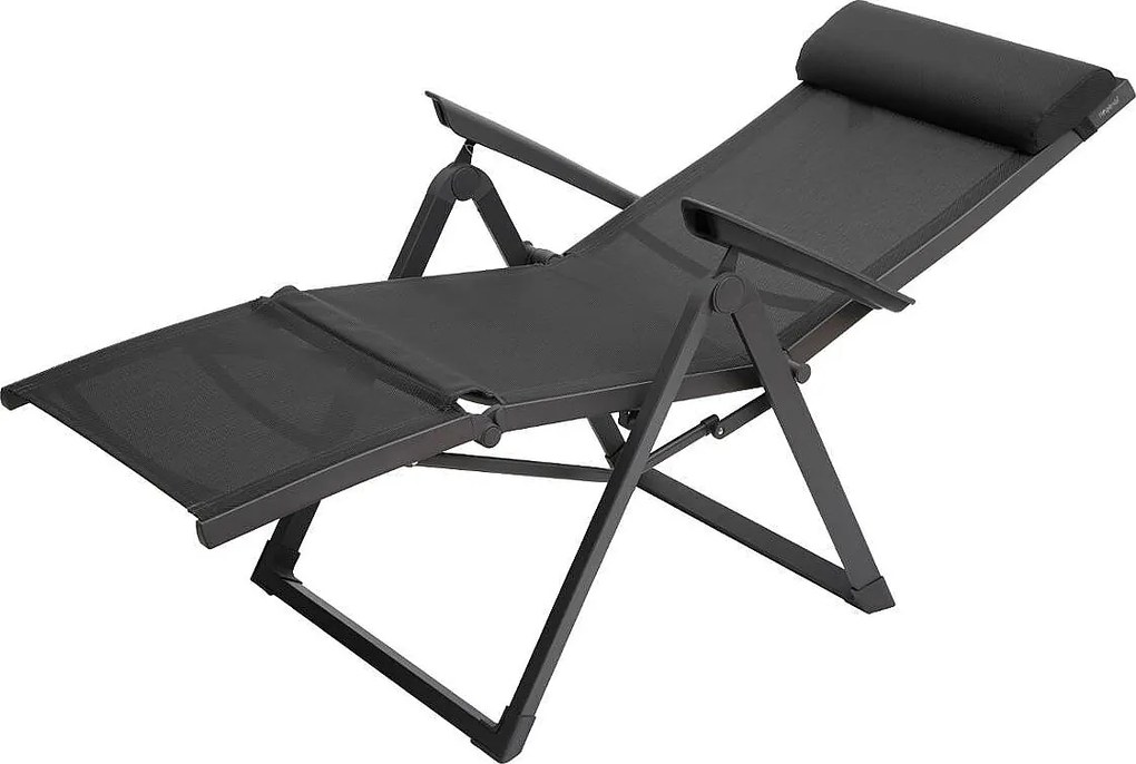 Hliníkové křeslo relaxační MALTA (antracit)