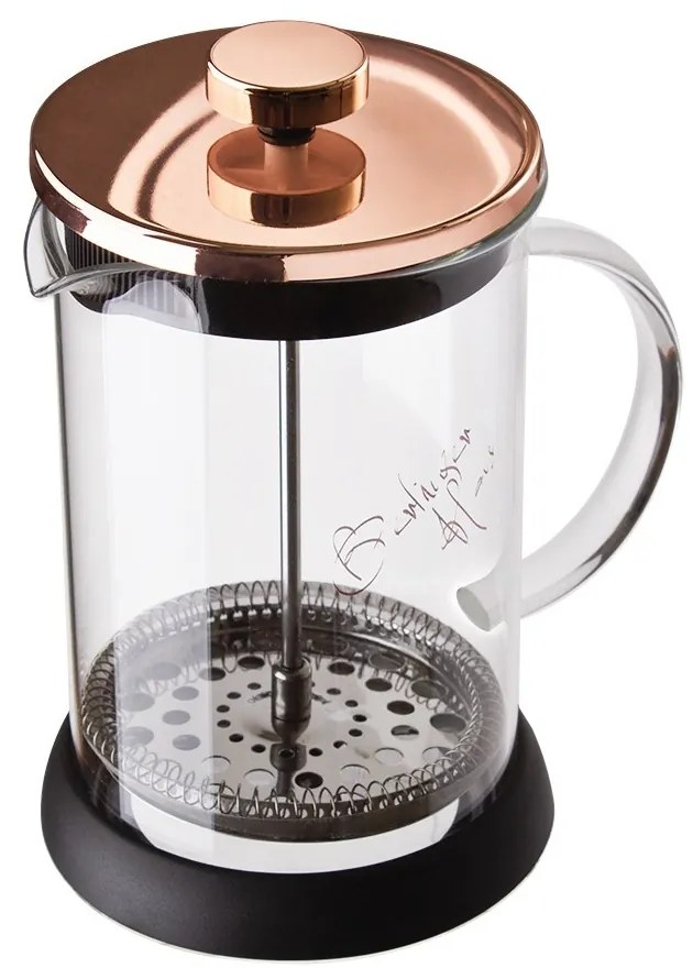 BERLINGERHAUS Konvička na čaj a kávu French Press 350 ml Rosegold collection BH-1493