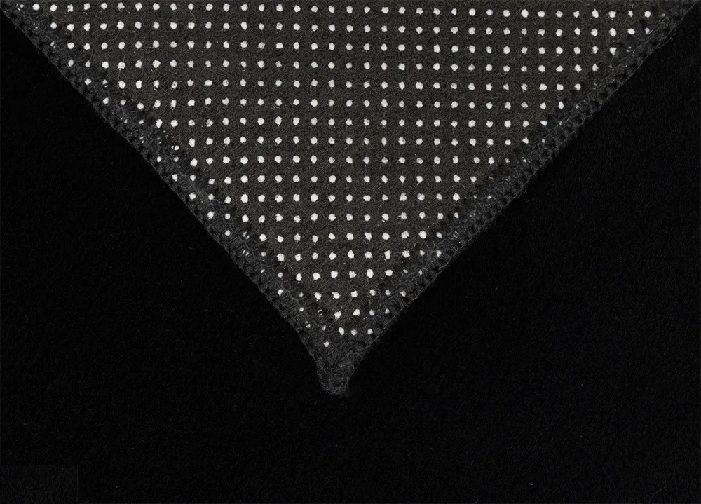B-line, Kusový koberec COLOR UNI Black, 80x150, černá, ložnice