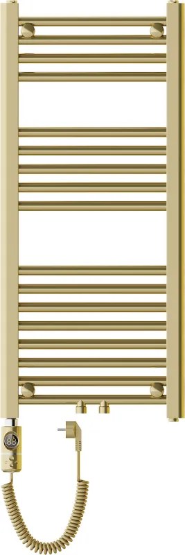 Mexen Mars, elektrické topné těleso 900 x 400 mm, 300 W, zlatá lesklá, W110-0900-400-2300-50
