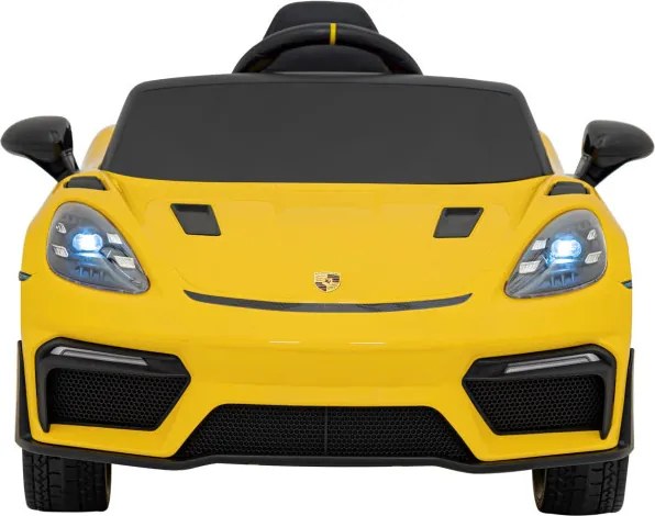 Elektrické autíčko Porsche Spyder RS 718 MP4 žluté