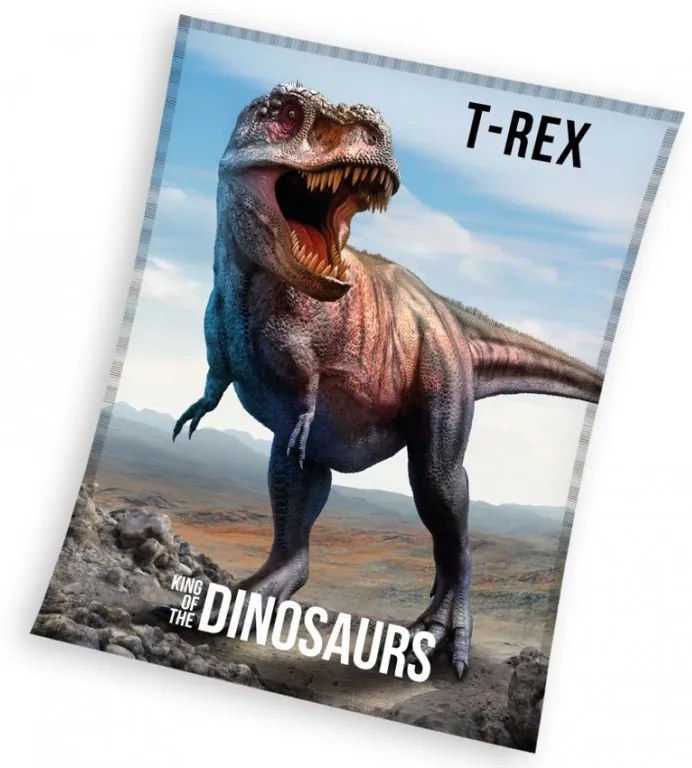 Dětská deka T Rex Predátor 130x170 cm