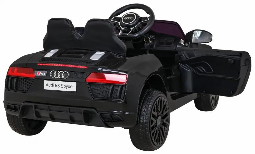 HračkyZaDobréKačky Elektrické autíčko Audi R8 Spyder S černé