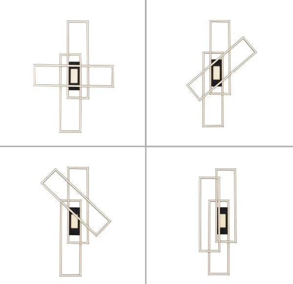 Leuchten Direkt 14693-18-LED Stmívatelné stropní svítidlo ASMIN LED/48W/230V +DO