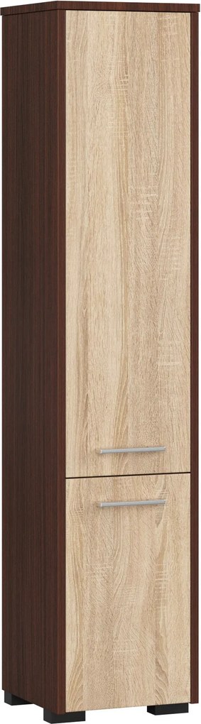 Koupelnová skříňka Fin 30 2D wenge/dub sonoma