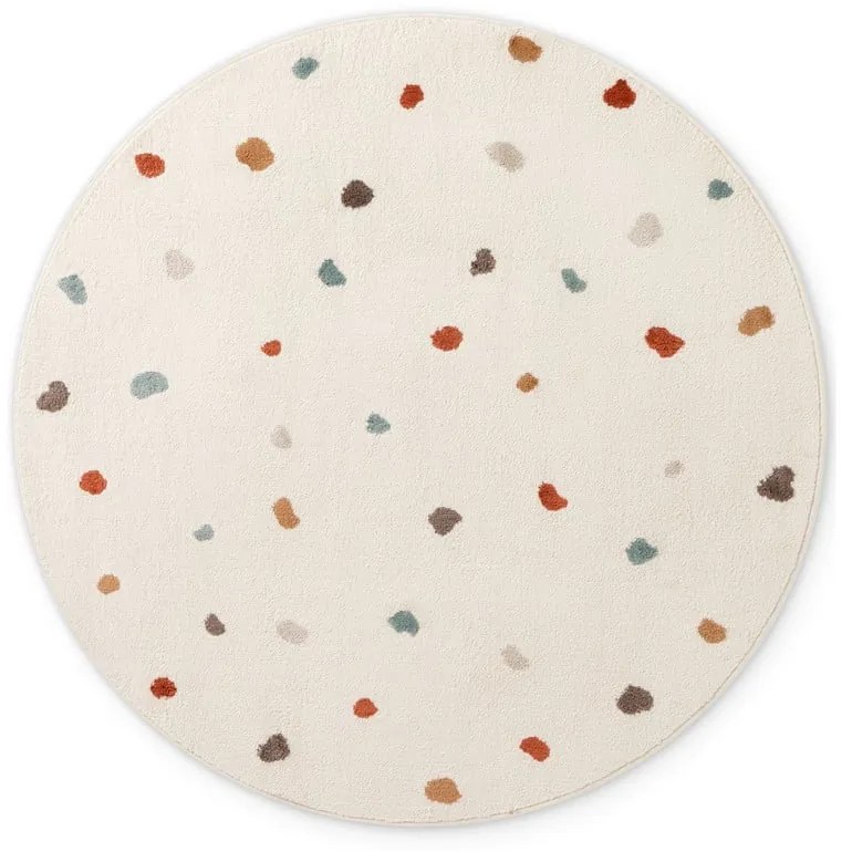 Krémový dětský koberec ø160 cm Funny Dots – Hanse Home Biano.cz