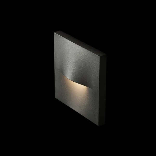 RED R13935 AKCE - BOBO SQ nástěnná antracitová 230V LED 3W IP65 3000K - RED - DESIGN RENDL
