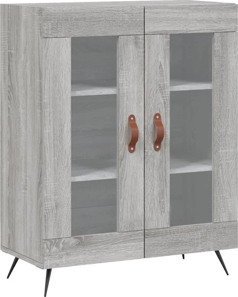 vidaXL Skříň highboard 69,5 x 34 x 180 cm kompozitní dřevo [3198255] Barva: šedá sonoma