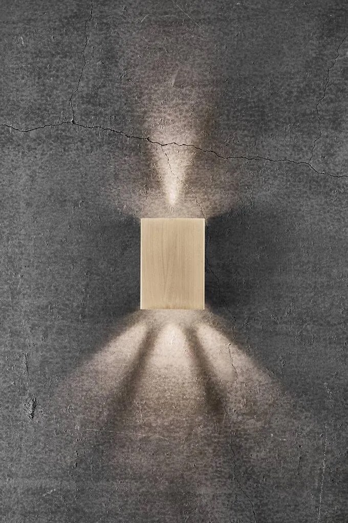 NOR 2019041035 Venkovní nástěnné svítidlo Fold 10 2x3,5W LED mosaz čirá - NORDLUX