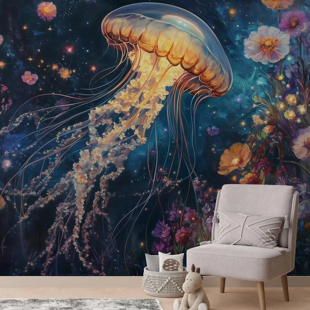 Fototapeta - Magická medúza (245x170 cm)